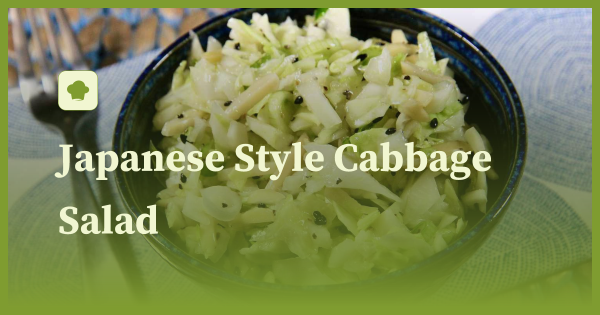 Japanese Style Cabbage Salad recipe | littlecook