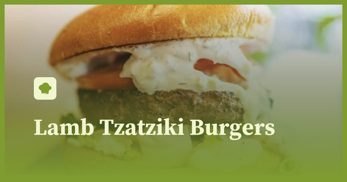 Lamb Tzatziki Burgers recipe | littlecook