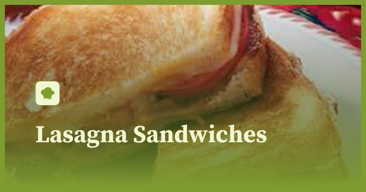 Lasagna Sandwiches recipe | littlecook