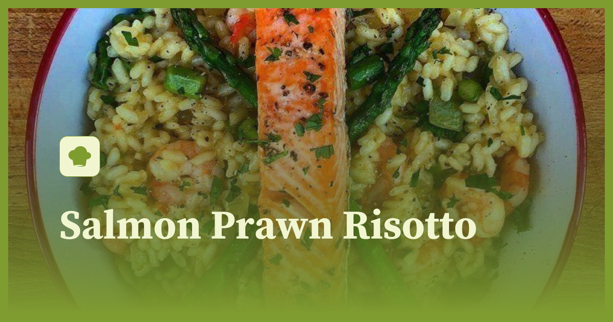 Salmon Prawn Risotto recipe | littlecook