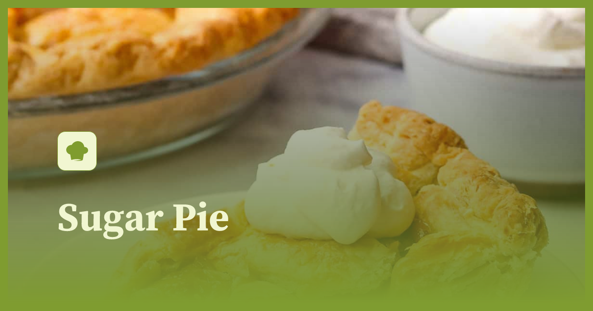 Sugar Pie recipe | littlecook