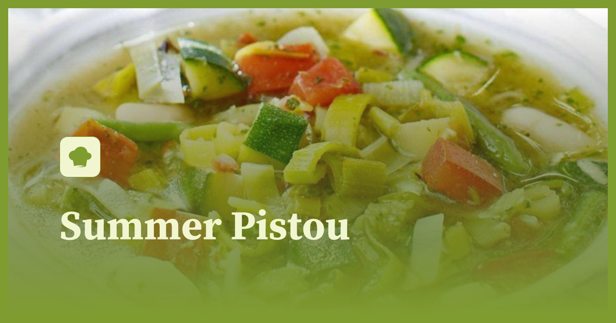 Summer Pistou recipe | littlecook