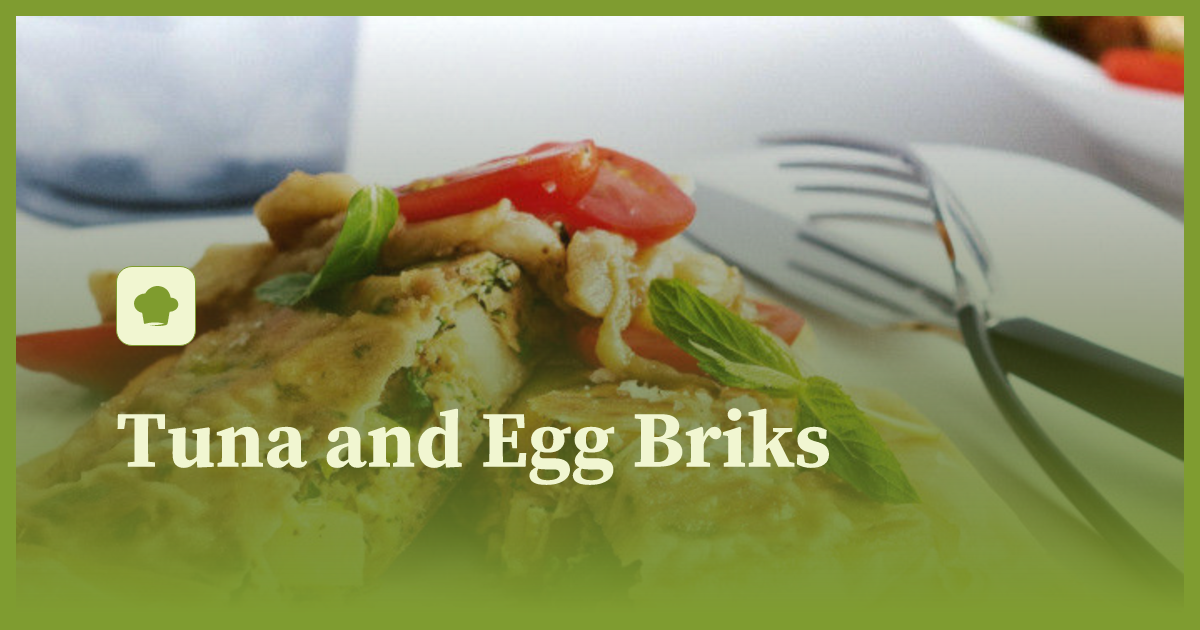 Tuna and Egg Briks recipe | littlecook