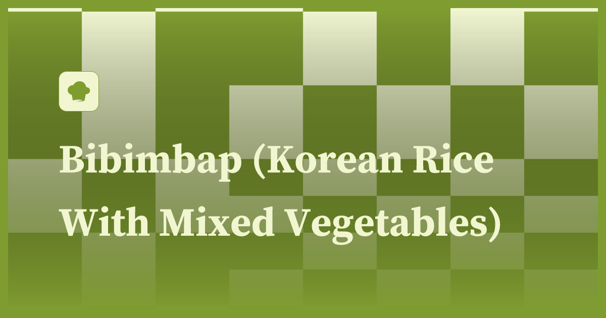 Bibimbap (Korean Rice With Mixed Vegetables) recipe | littlecook
